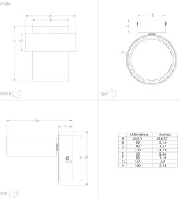 Eglo 39584 - LED Bodové svítidlo ALBARIZA LED/4,6W/230V