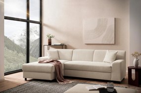 XXXLutz ROHOVÁ SEDAČKA, textil, krémová MID.YOU - Sedací soupravy - 001776008804