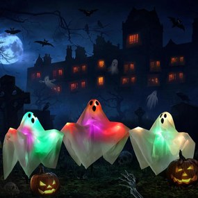 Halloween dekorace 3 kusy halloweenských duchů