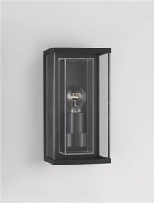 NV 9492710 Venkovní nástěnné svítidlo REGINA antracitový hliník a čiré sklo E27 1x12W 220-240V bez žárovky IP65 - NOVA LUCE