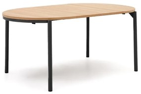 Kulatý rozkládací jídelní stůl s deskou v dubovém dekoru v přírodní barvě ø 90 cm Montuiri – Kave Home