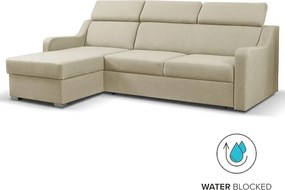Sedací souprava MIKELI | 232x158 cm | UNI | rozkládací + úložný prostor | AKCE | světle béžová 03