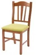 Jídelní dřevěná židle Stima SILVANA – buk, čalouněný sedák, nosnost 140 kg