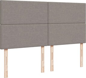 Box spring postel s matrací taupe 180x200 cm textil 3292864