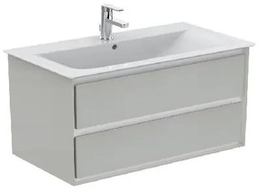 Ideal Standard Connect Air - Skříňka pod umyvadlo 100x44x52 cm, lesklá světlá šedá/bílá mat E0821EQ