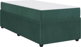 Rám postele Tmavě zelená 80 x 200 cm textil 3398324