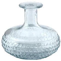 San Miguel VIDRIOS SAN MIGUEL !RECYCLED GLASS! Váza z recyklovaného skla "DIAMOND", 12 cm čirá