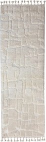 Krémový běhoun 80x300 cm Esra Cobbled – Flair Rugs
