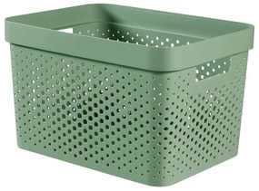 Box děrovaný Infinity recycled 245855 zelená 17l