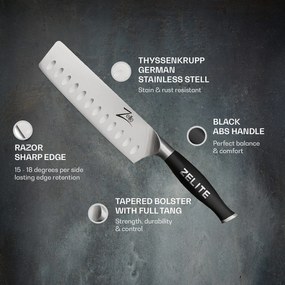 Comfort Pro, 7" nůž nakiri, 56 HRC, nerezová ocel