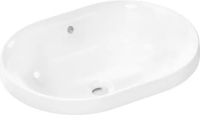 Hansgrohe Xuniva U zápustné umyvadlo 55x40 cm bez otvoru pro baterii, s přepadem 60157450