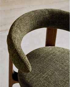 Khaki/hnědá jídelní židle z jasanového dřeva Granite – Kave Home