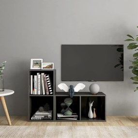 vidaXL Marketos TV skříňky 2 ks šedé vysoký lesk 72x35x36,5 cm kompozitní dřevo