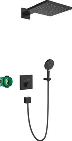 Hansgrohe Raindance E - Sprchový systém pro podomítkovou instalaci s termostatem Select, matná černá 27939670