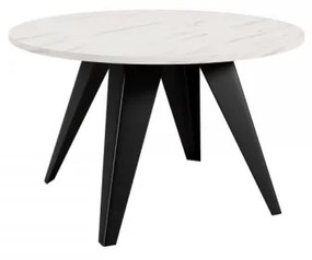 Konferenční stolek Barteno, Barva: černá / bílý mramor