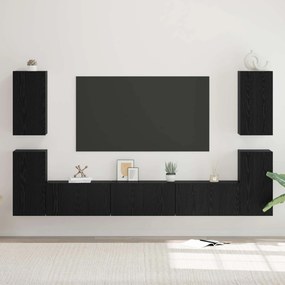 Sestava TV skříněk 7 ks Černý dub Kompozitní dřevo 3393124