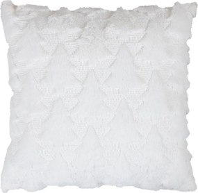Bílý polštář se vzorem vánočních stromků Christmas Tree – 45*45*10 cm
