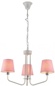 Závěsná lampa YORK 3xE14 Candellux Růžová