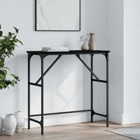 vidaXL Konzolový stolek 75 x 32 x 75 cm kompozitní dřevo [834063] Barva: Černá