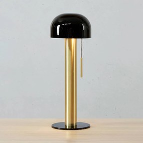 Kovová stolní lampa Costa, černá/mosaz