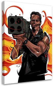 Gario Obraz na plátně Komando, Arnold Schwarzenegger - Nikita Abakumov Rozměry: 40 x 60 cm