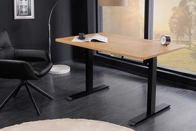 Výškově nastavitelný psací stůl Jayden 120 cm imitace dub - skladem