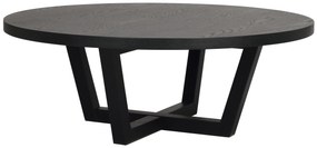 ROWICO Kulatý konferenční stolek BOXFORD ø110 cm černý