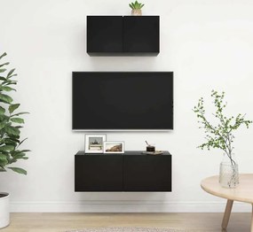 vidaXL 2dílný set TV skříněk dřevotříska [3079120] Barva: Betonová šedá