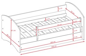 Dětská postel Babydreams Bambi bílá
