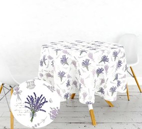 Ervi bavlněný ubrus na stůl kulatý - Provence