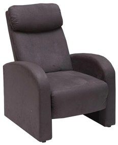 Idea nábytek Křeslo TOLEDO hnědé mikrovlákno K74