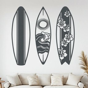 dřevo života Dřevěný obraz SURF ALOHA Zvolte barvu dekoru: Antracitová, Rozměry šxv (cm): 64x60