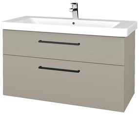 Dřevojas Koupelnová skříň Q MAX SZZ2 105 Varianta: N01 Bílá lesk / Úchytka T04 / D10 Borovice Jackson