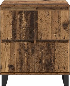 Servírovací skříň 3 ks Staré dřevo 60 x 35 x 70 cm 3394575