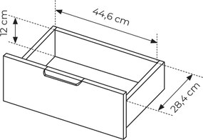 LARS a | komoda 153 3D2S | 153,1 cm | antracit