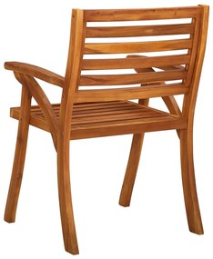 Zahradní židle 4 ks masivní akáciové dřevo,  3075171