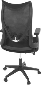 Ergonomická kancelářská židle SOSA - černá síťovina