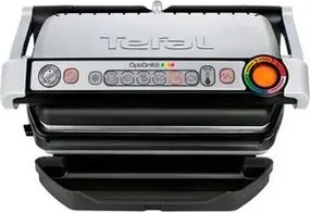 Tefal OptiGrill+ GC716D12 stříbrný / Kontaktní gril / 2000 W / 6 progr