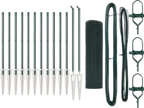 Svařované drátěné ploty s hroty 25 x 0,5 m Ocel potažená PVC 3352071