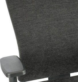 Kancelářská otočná židle LEOS — síť / látka, černá