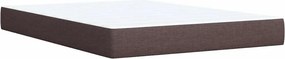 Box spring postel s matrací tmavě hnědá 140x190 cm textil 3285133