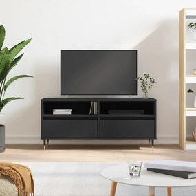 TV skříňka černá 100 x 34,5 x 44,5 cm kompozitní dřevo
