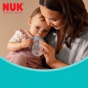 Kojenecká láhev NUK Perfect Match na učení s brčkem BEAR 150 ml