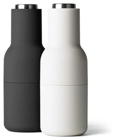 Audo (Menu) Mlýnky na sůl a pepř Bottle, set 2ks, ash-carbon, steel lid