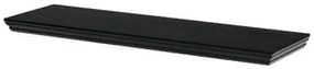 Autronic Nástěnné polička Polička nástěnná 80 cm, MDF, barva černá, baleno v ochranné fólii (P-025 BK)