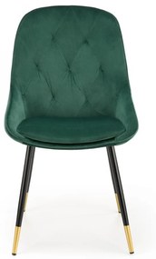 Designová židle Liza tmavě zelená