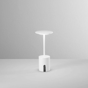 FAN LED-LIBERTY-BCO Nabíjecí venkovní svítidlo LIBERTY LED TOUCH DIMM bílá 3000K IP44 baterie 4000 mAh bezdrátové + USB nabíjení - FANEUROPE
