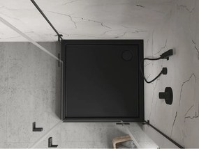 Mexen Flow+ čtvercový sprchový kout 100 x 100 cm, černý mat - 46S701010H
