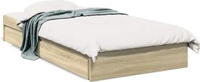 Rám postele se zásuvkami dub sonoma 90x190 cm kompozitní dřevo 3280708