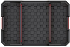 Dílenský box XEBLOCCK PRO 53,6 x 35,4 x 30 cm černo-červený